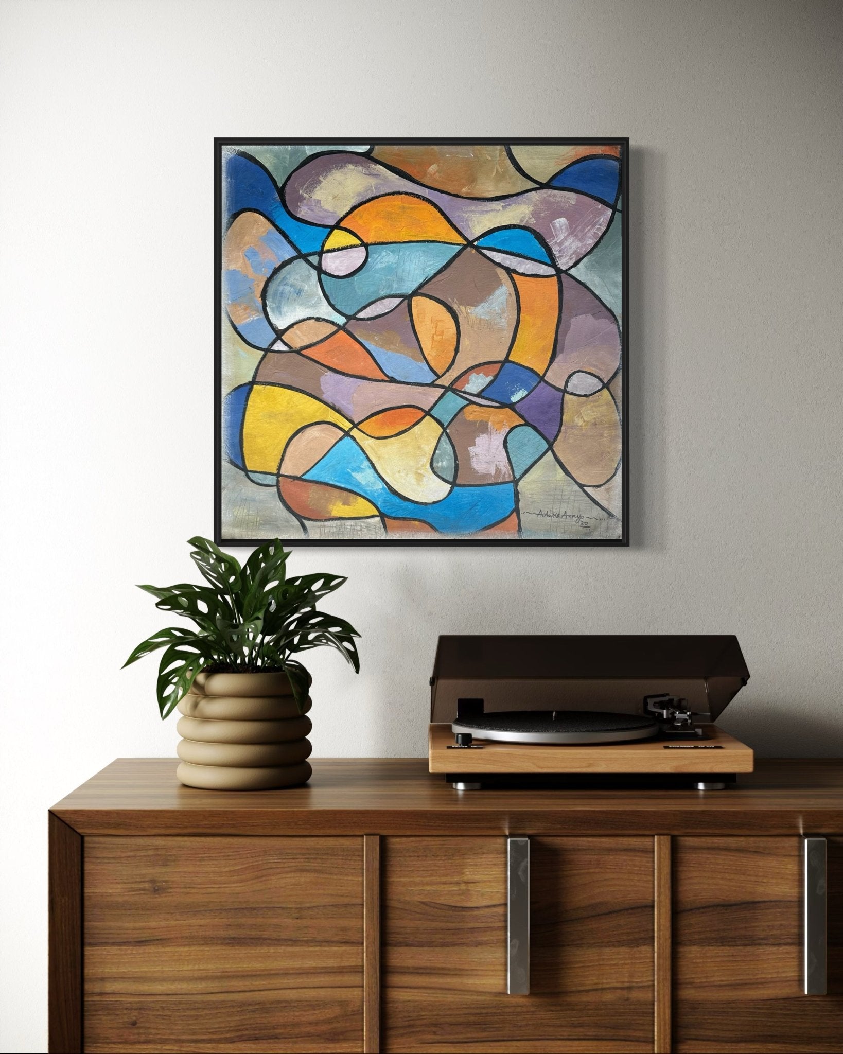 "Beauty Of Life" Abstract painting by Achike